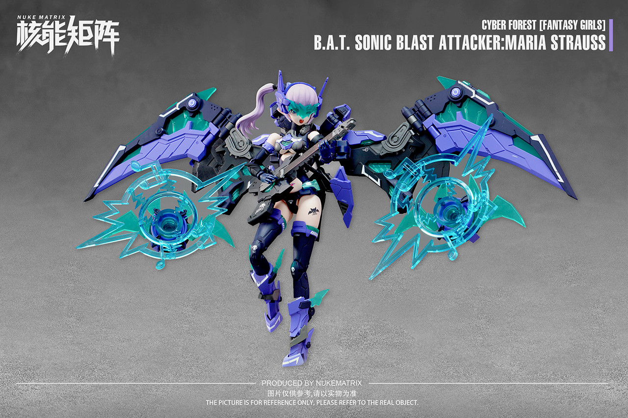 Nuke Matrix 1/12 B.A.T. Sonic Blast Attacker Maria Strauss Model Kit ...
