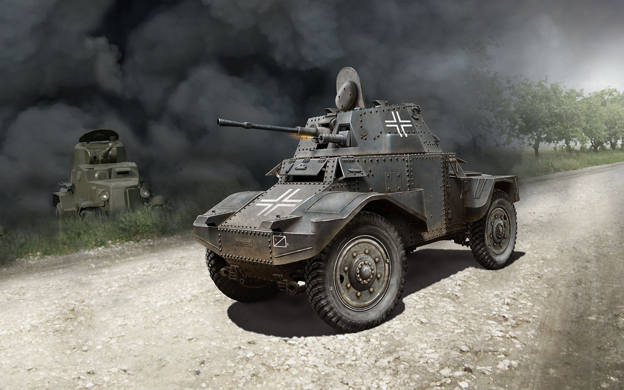 ICM 1/35 Panzerspähwagen P 204 (f) WWII German Armoured Vehicle