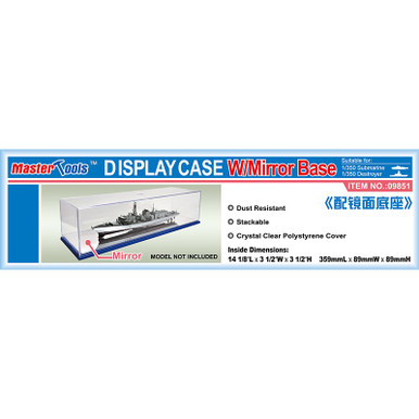 Master Tools Display Case w/ Mirror Base 359x89x89mm WxL Display Case w ...