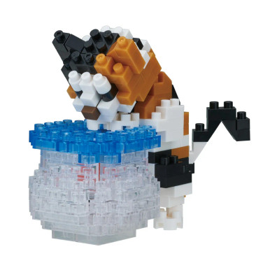 Nanoblock Cats Fishbowl Cat Building Block Figure