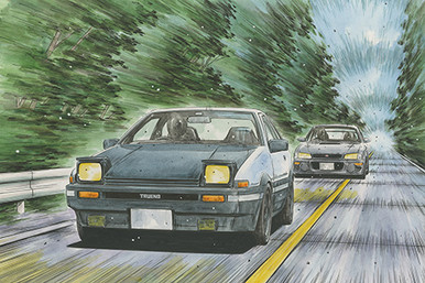 Fujimi Initial D #19 1/24 Trueno AE86 Carbon Bonnet Takumi Fujiwara