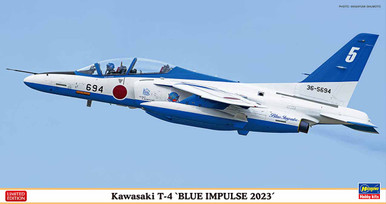 Hasegawa 1/48 Scale Kawasaki T-4 Blue Impulse 2023 Model Kit