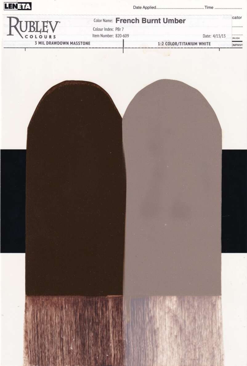 French Burnt Umber - Rublev Oil Paint - Supreme Paint