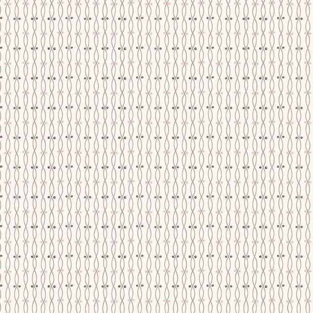 Andover Fabrics Tangent Collection - "Twist" Cream Quilting Fabric