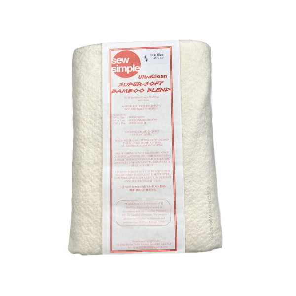 Sew Simple 50/50 Bamboo/Cotton Wadding | Baby Size 45" x 60"| Plastic ...