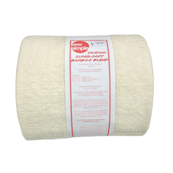 Sew Simple 50/50 Bamboo/Cotton Wadding | Full (Double) Size 90" x 96 ...