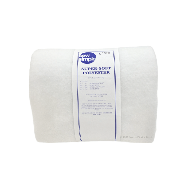 Sew Simple Super-Soft 100% Polyester Wadding | Baby Size 45" x 60 ...