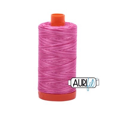 Large Spool Aurifil 50WT Variegated Quilting Thread - Pink Taffy 100% ...