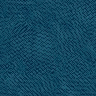 Andover Dimples Grand Colonial - Dark Turquoise Quilting Fabric