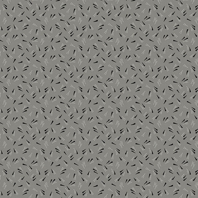 Andover Jewel Box Pewter Flower Petals Cotton Fabric