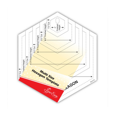 Sew Easy Multi Size Hexagon Template – Quilting Ruler