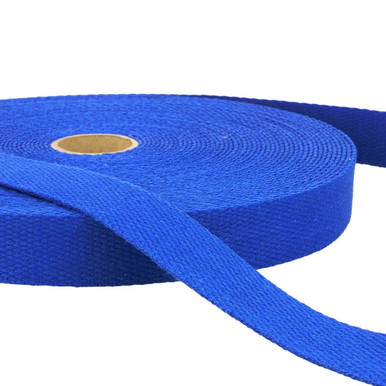 Stephanoise Royal Blue 100% Cotton Webbing – 25 mm