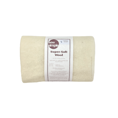 Sew Simple Super-Soft 100% Wool Wadding | Craft Size 34" x 45 ...