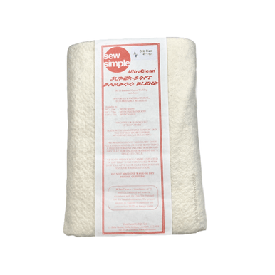 Sew Simple 50/50 Bamboo/Cotton Wadding | Baby Size 45" x 60"| Plastic ...