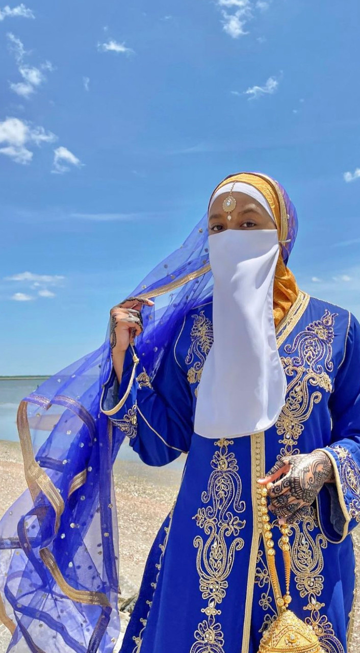 Half Face Niqabs (Face veils) Shop Stylish Half Face Niqabs