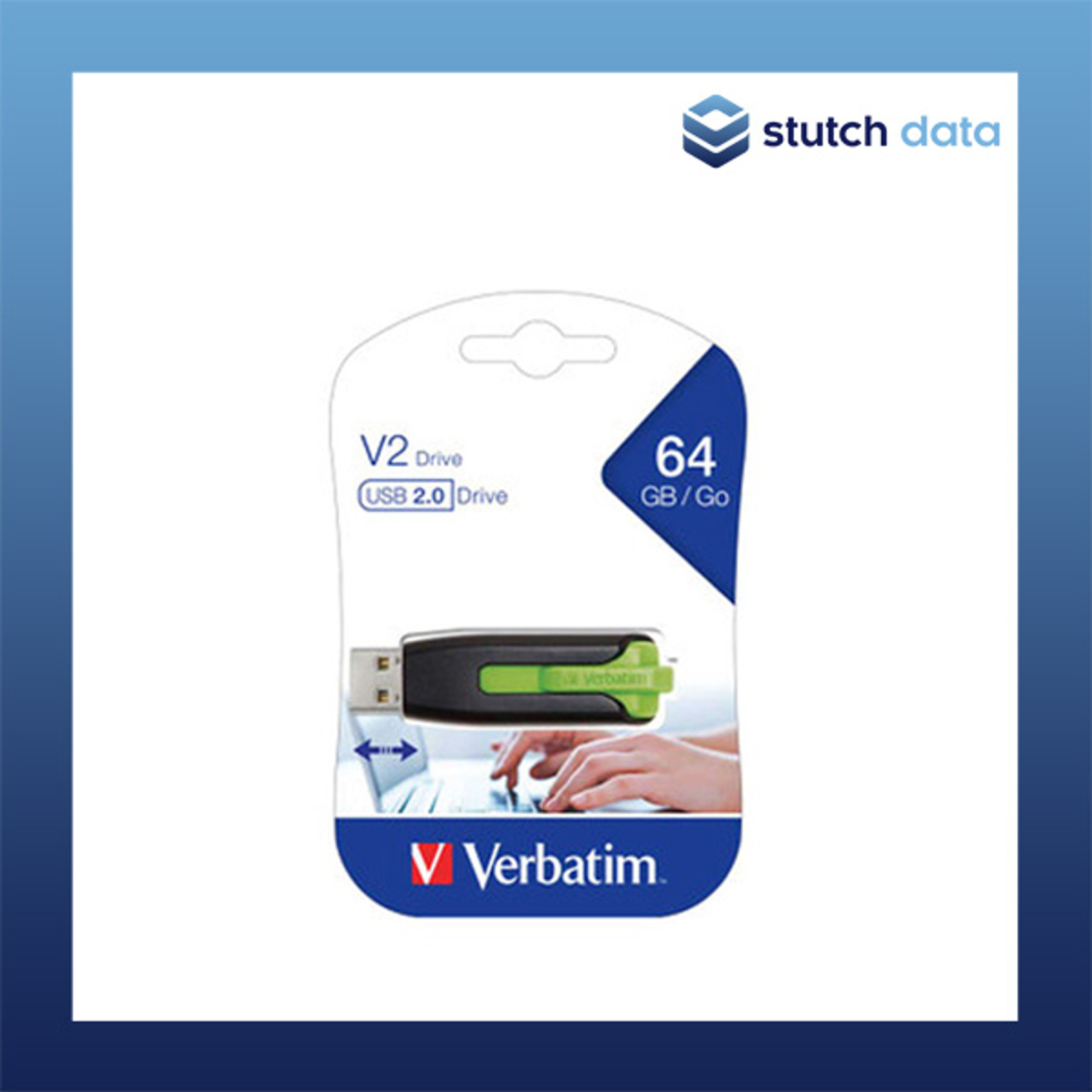Verbatim Store 'n' Go V2 USB 2.0 64GB - Eucalyptus Green 65853