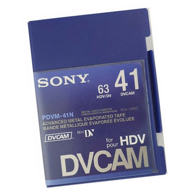 Sony HDV 63min Digital Video Cassette DVCAM/DV 41min PDVM-41N