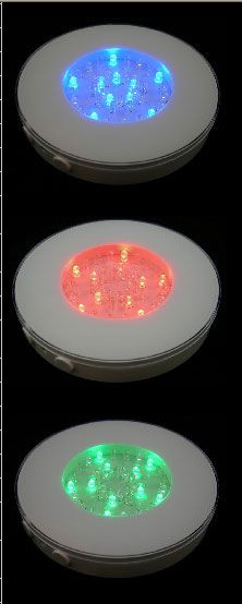 Multi-Color LED Light Base for Vases, Battery Operated 6 inch diameter ...