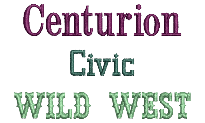 Font Pack #24 - Classic Bold - Hatch Embroidery