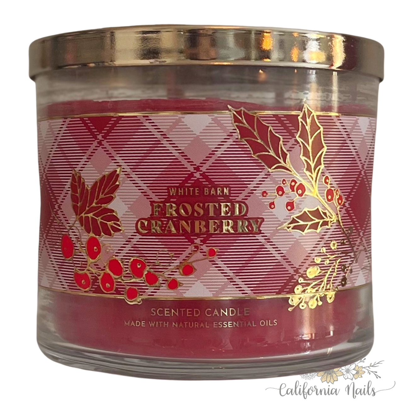 Frosted Cranberry 3 Wick Candle