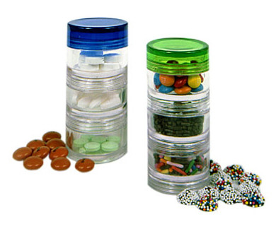 Mini Connecting Storage Jars for Organizing and Travel
