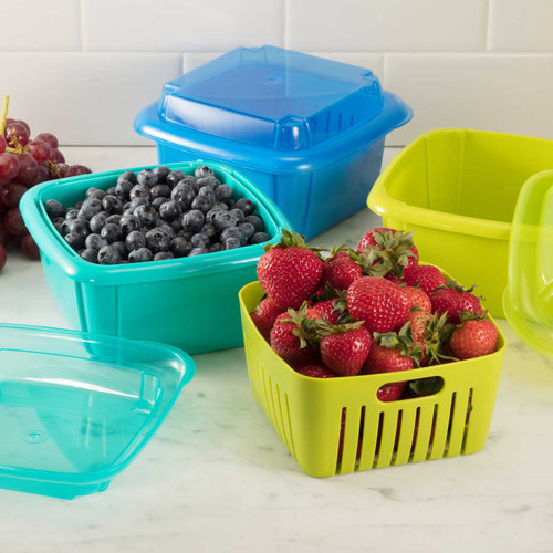 3-in-1 Berry Box Keeps Berries Fresh Longer - Saves Money and Prevents ...
