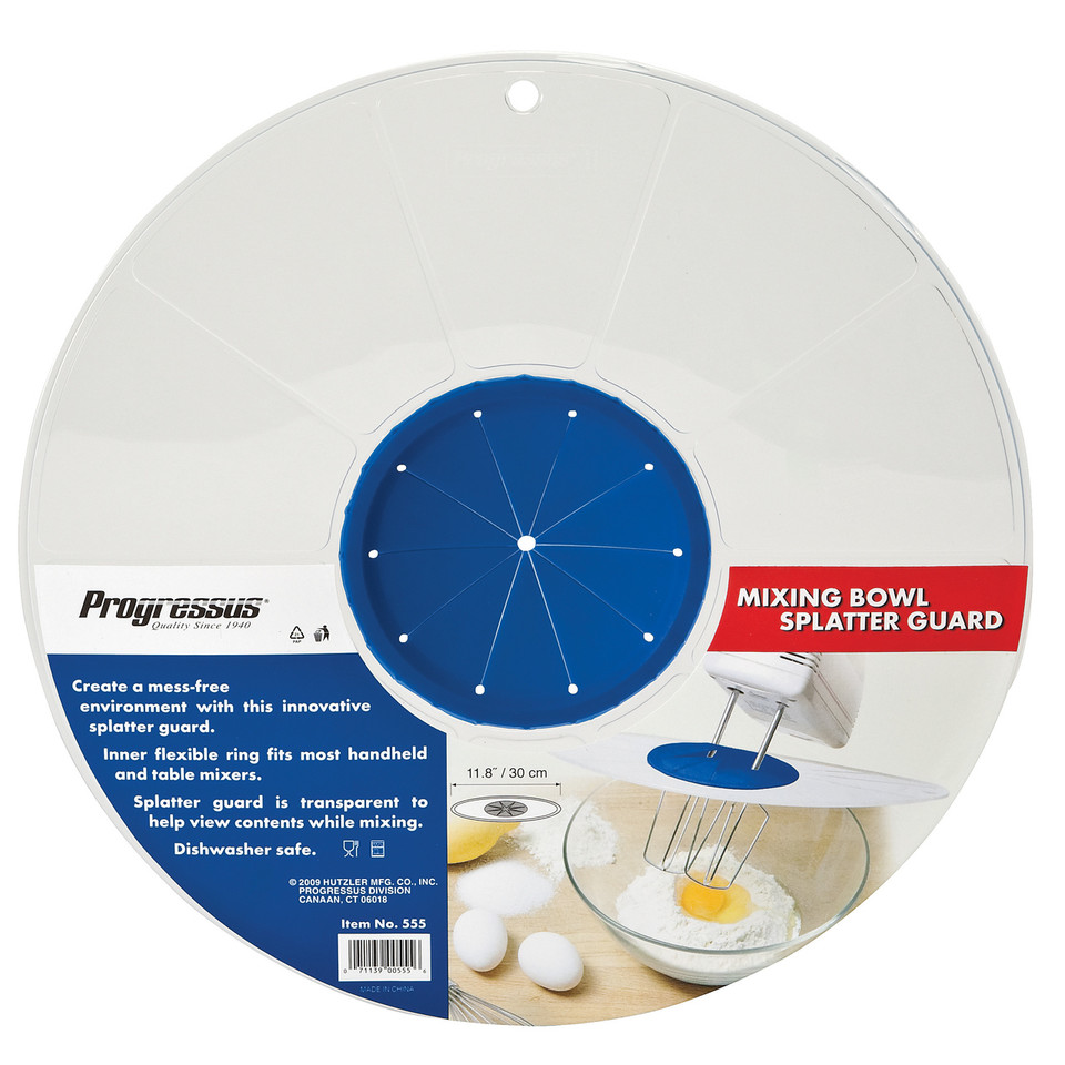 Mixing Bowl Splatter Guard for Use with Electric Mixers