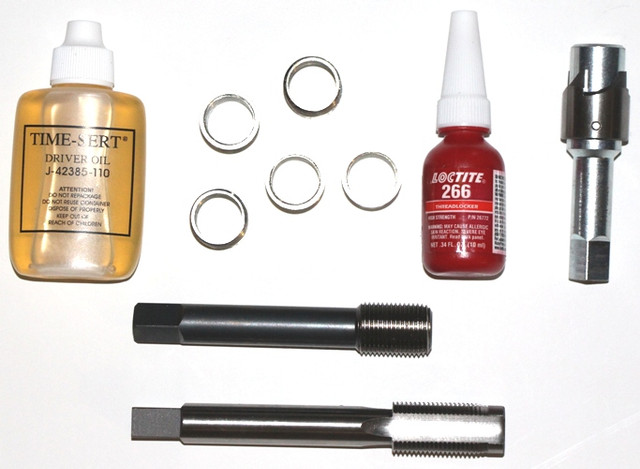 TIME-SERT 5588 Triple Oversize Spark Plug Thread Repair Add-on Kit ...