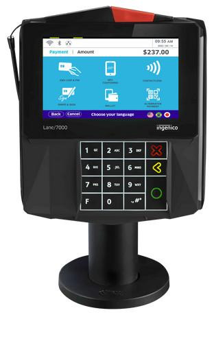 Ingenico Lane 7000 Standard 4-Inch Touchscreen Pin Pad for TriPOS Cloud