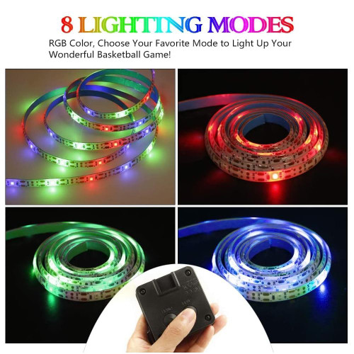 Light Up Basketball Hoop LED Hoop Activated Kit Spring Break Ball Sport