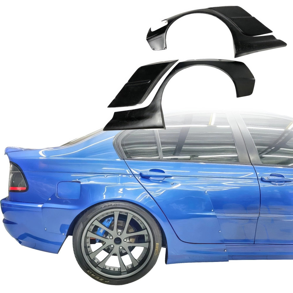 VSaero FRP TKYO V2 Wide Body Fender Flares (rear) for BMW 3-Series 325i ...
