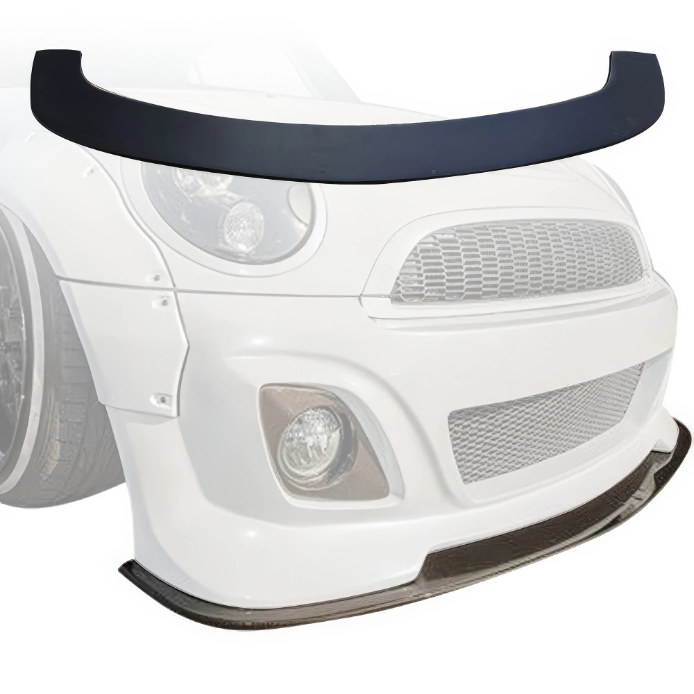 VSaero FRP LBPE Wide Body Front Splitter for Mini Cooper R56 R57 2007-2013