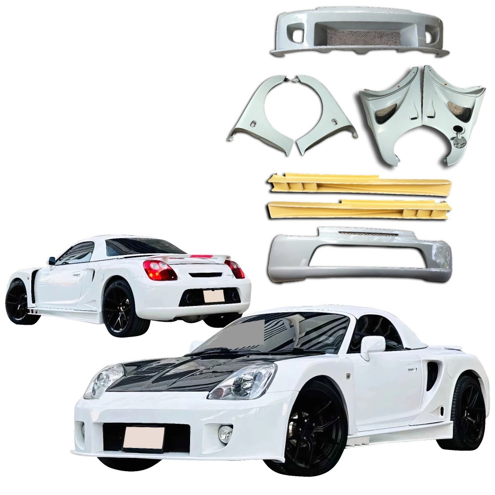 ModeloDrive FRP MCRA v1 Louver Wide Body Kit 8pc > Toyota MRS MR2 ...