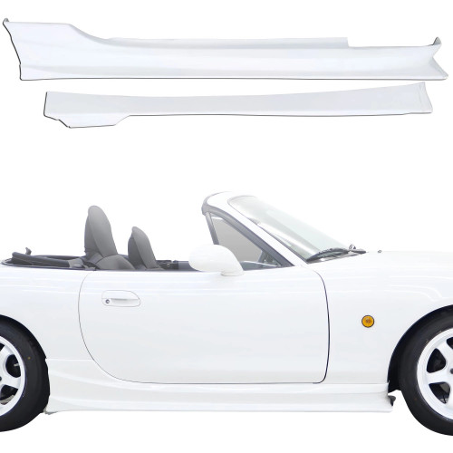 ModeloDrive FRP GVAR Splitters 2pc > Mazda Miata NB 1998-2005 - VSAero.com