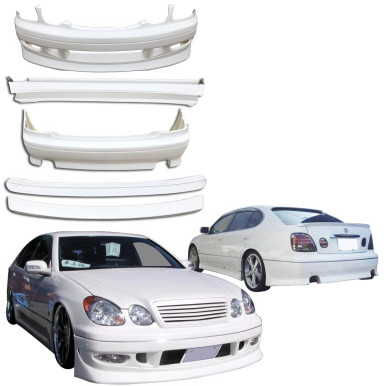 ModeloDrive FRP KAZA Body Kit /w Wings 6pc > Lexus GS300 1998-2005
