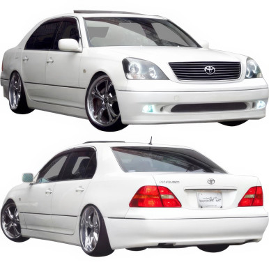 VSaero FRP JD Body Kit 4pc for Lexus LS430 UCF30 2001-2003
