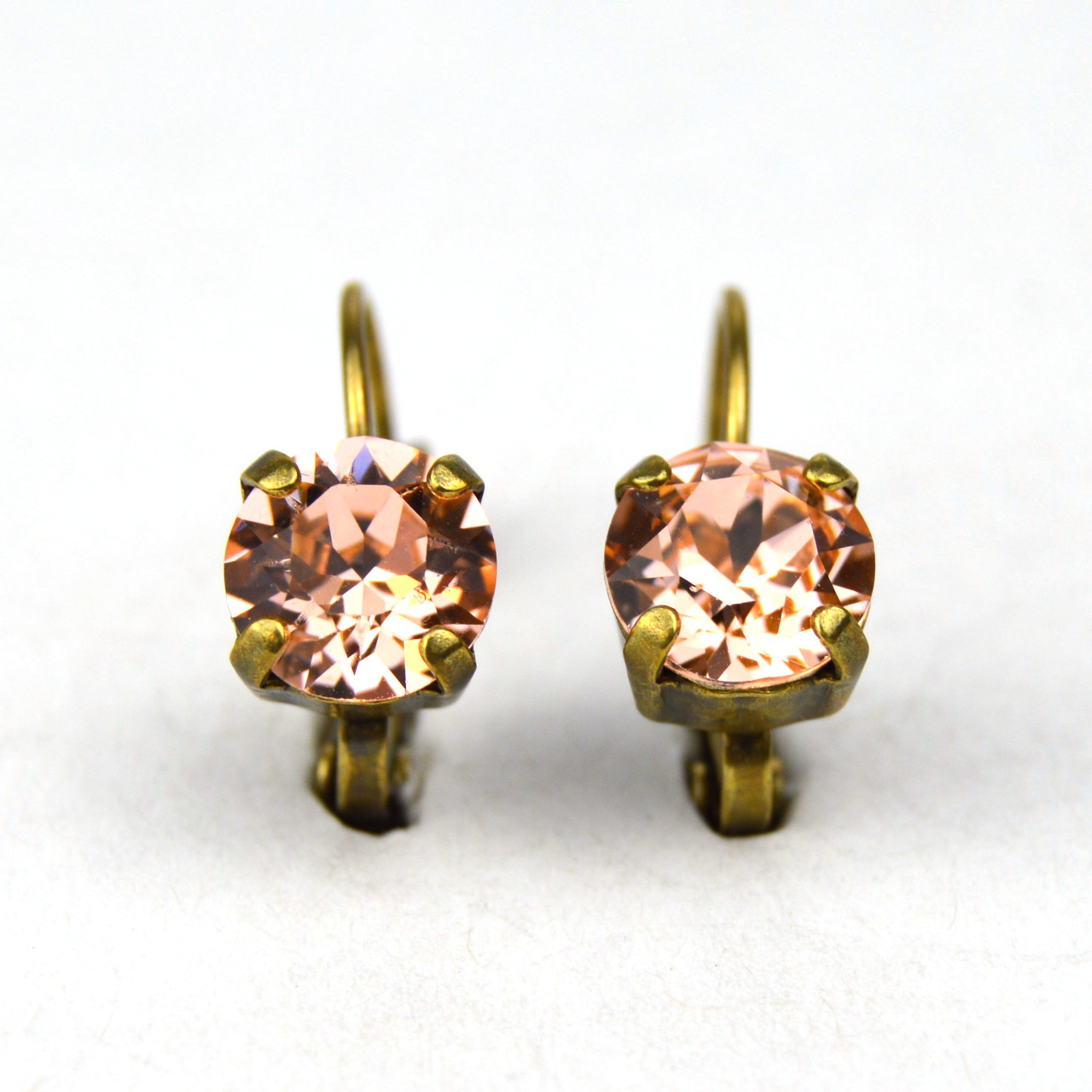 Light Peach 8.5mm Earrings