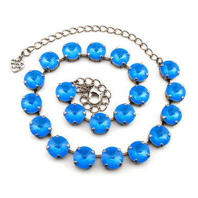 Electric Blue Ignite 12mm Crystal Jewelry