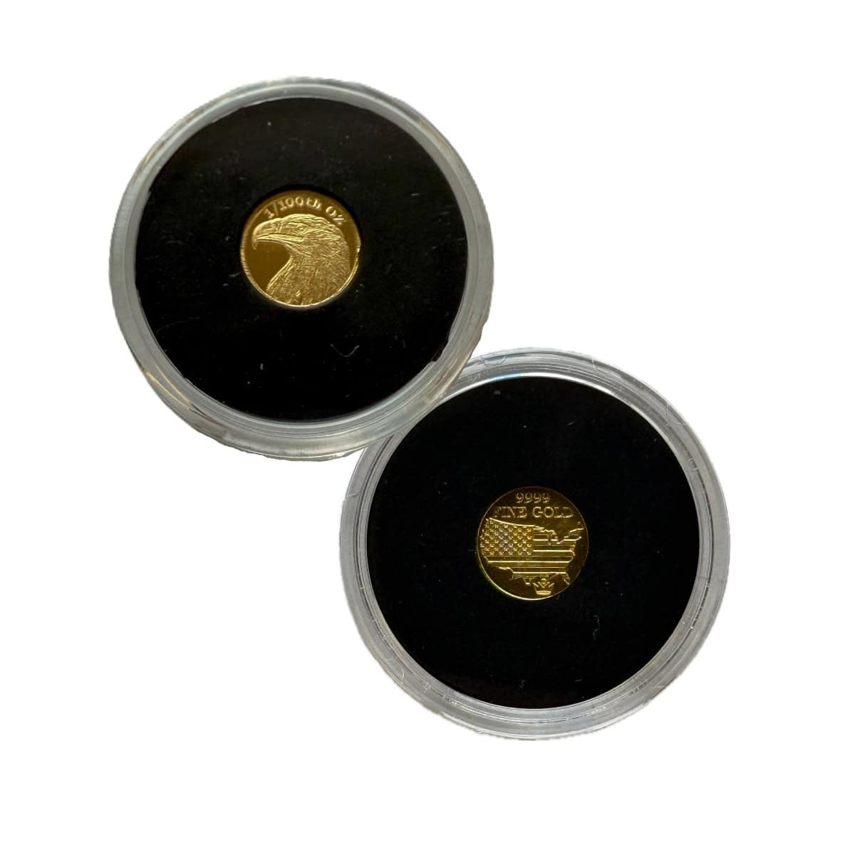 1/100 oz .9999 Fine Gold Round - Monarch - American Bald Eagle (Sealed ...