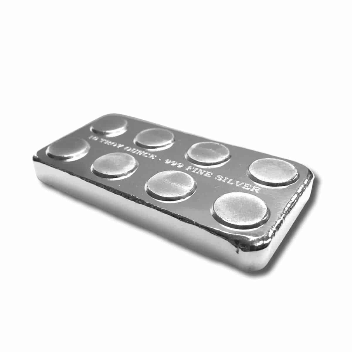 10 oz .999 Fine Silver - Monarch Building Block Bar - Monarch Precious ...