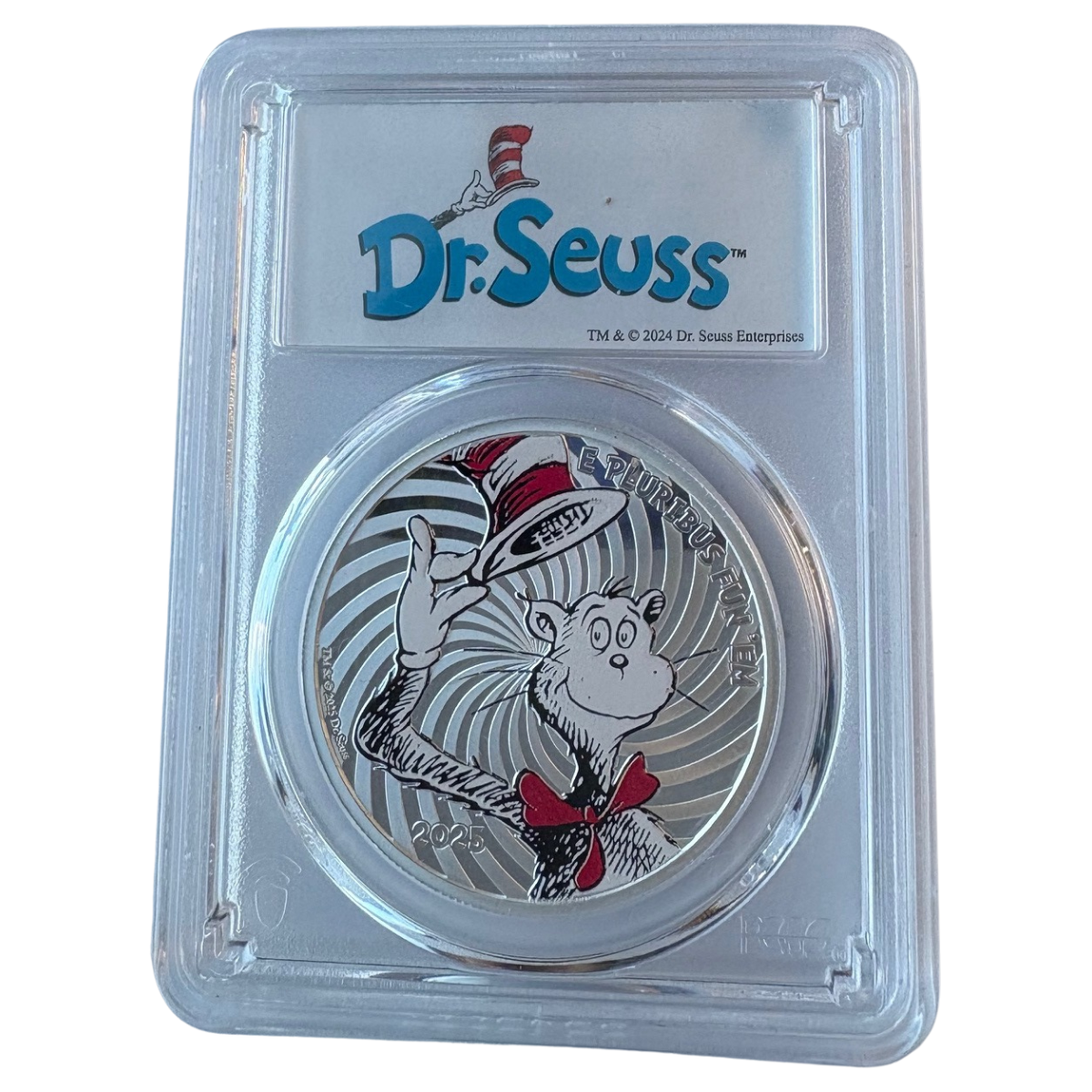1 oz .999 Fine Silver Round - Dr. Seuss 2025 The Cat in the Hat Coin ...