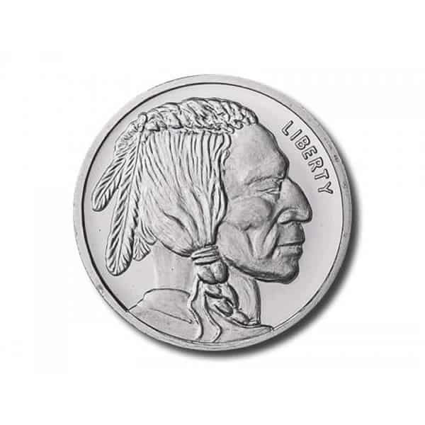1 oz .999 Fine Silver Round - Buffalo/Indian Head - Monarch Precious Metals