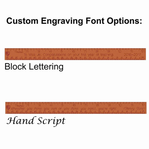 6 inch Pure Solid Copper Ruler with Custom Engraving and Leather Sheath ...