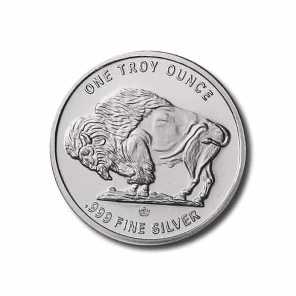 1 oz .999 Fine Silver Round - Buffalo/Indian Head - Monarch Precious Metals