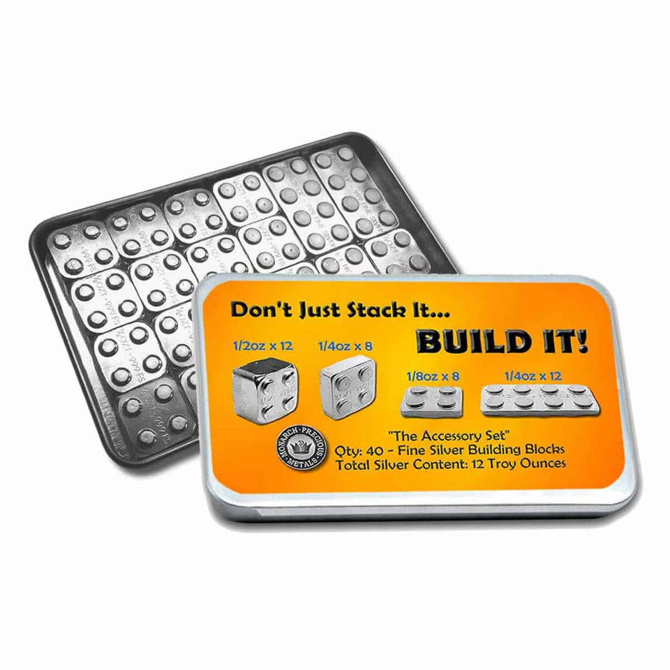 Silver - Silver Bars - Silver Building Blocks - Monarch Precious Metals