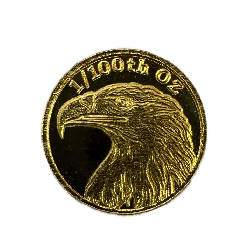 1/100 oz .9999 Fine Gold Round - Monarch - American Bald Eagle (Sealed ...