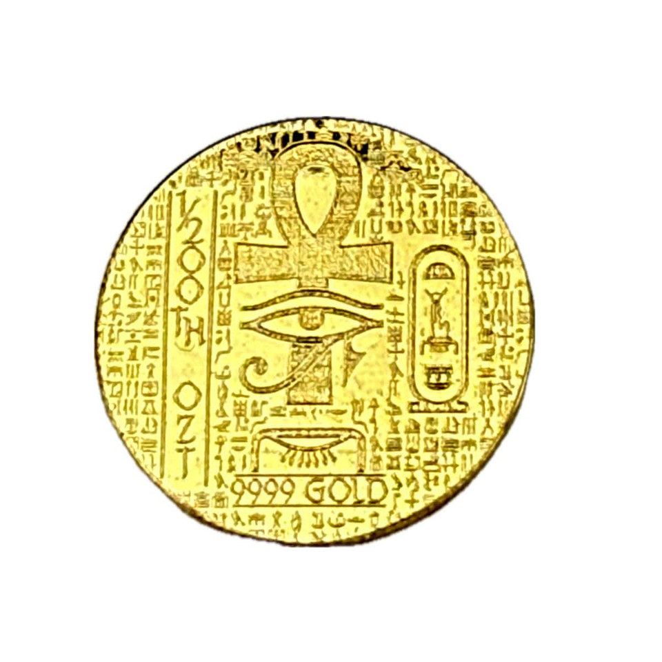 1/200 oz .9999 Fine Gold Round - Monarch - Egyptian Scarab (Sealed in ...