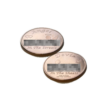 1 oz .999 Copper Adult Novelty Round - Angel in the Streets / Devil in ...