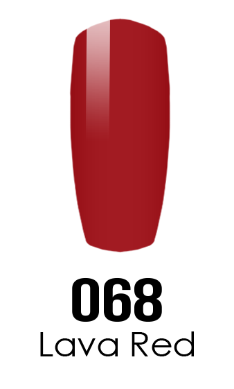 DND DC DUO SOAK OFF GEL AND LACQUER | 068 Lava Red | - MAX Beauty Source