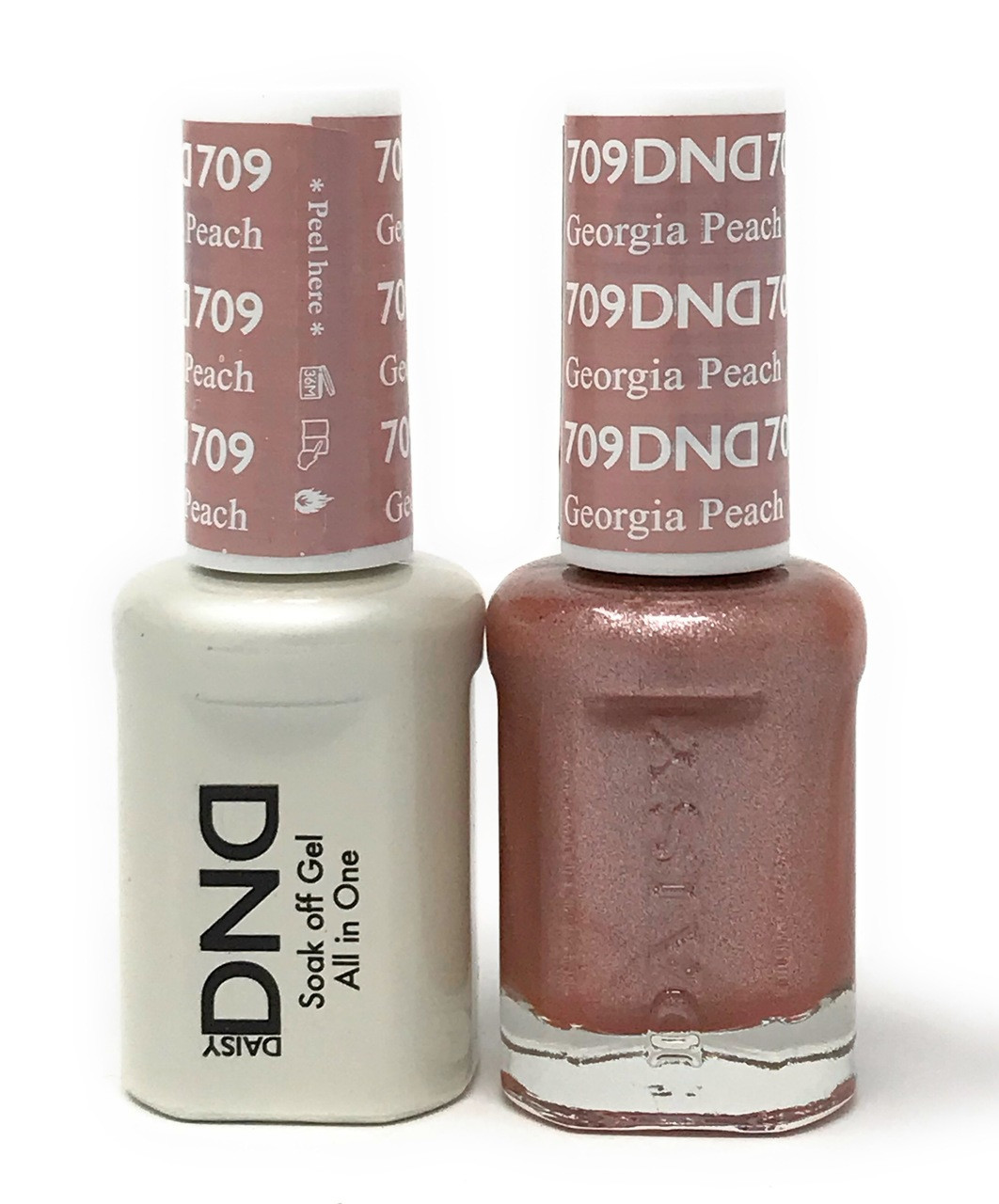 DND SOAK OFF GEL POLISH DUO | GEORGIA PEACH 709 | - MAX Beauty Source